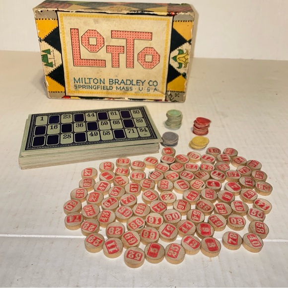 Milton Bradley | Games | Rare Vintage Lotto Game 435 By Milton Bradley ...